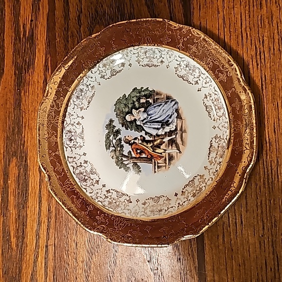 Crest-O-Gold Sabin | Dining | 3 Colonial People Bread And Butter Plates ...